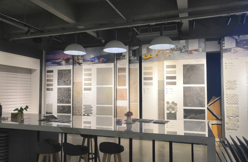 Element Ceramics Showroom For Porcelain Tiles - Foshan EXE. Display ...